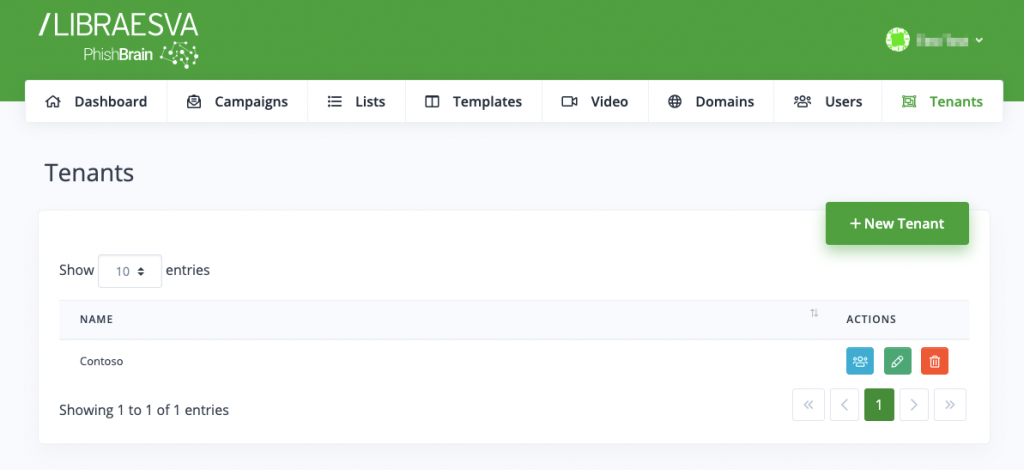 Tenants – Libraesva Docs